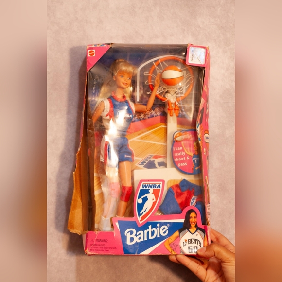 Barbie | Toys | Wnba Blonde Barbie Doll Basketball Rebecca Lobo 998 ...